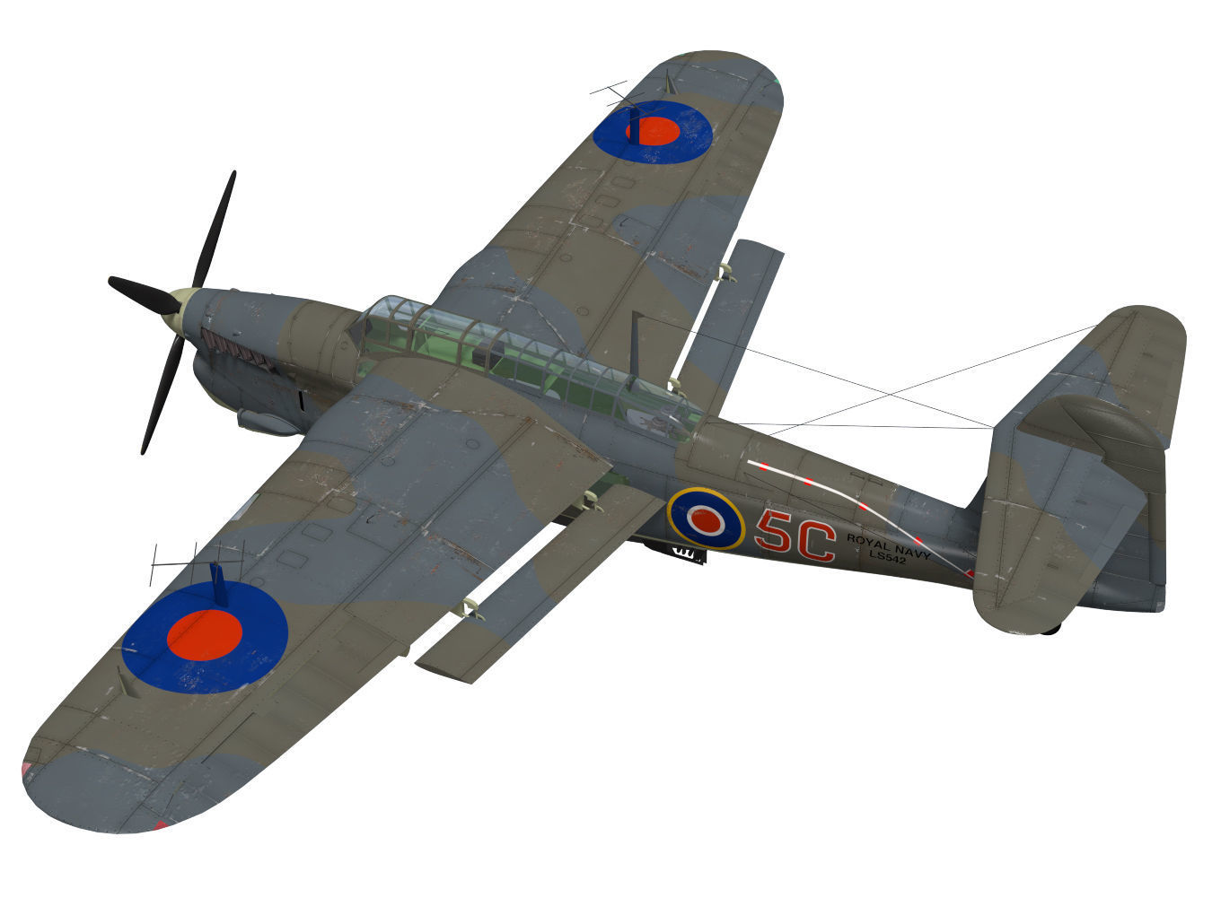 Fairey Barracuda Mk2 3D model | CGTrader