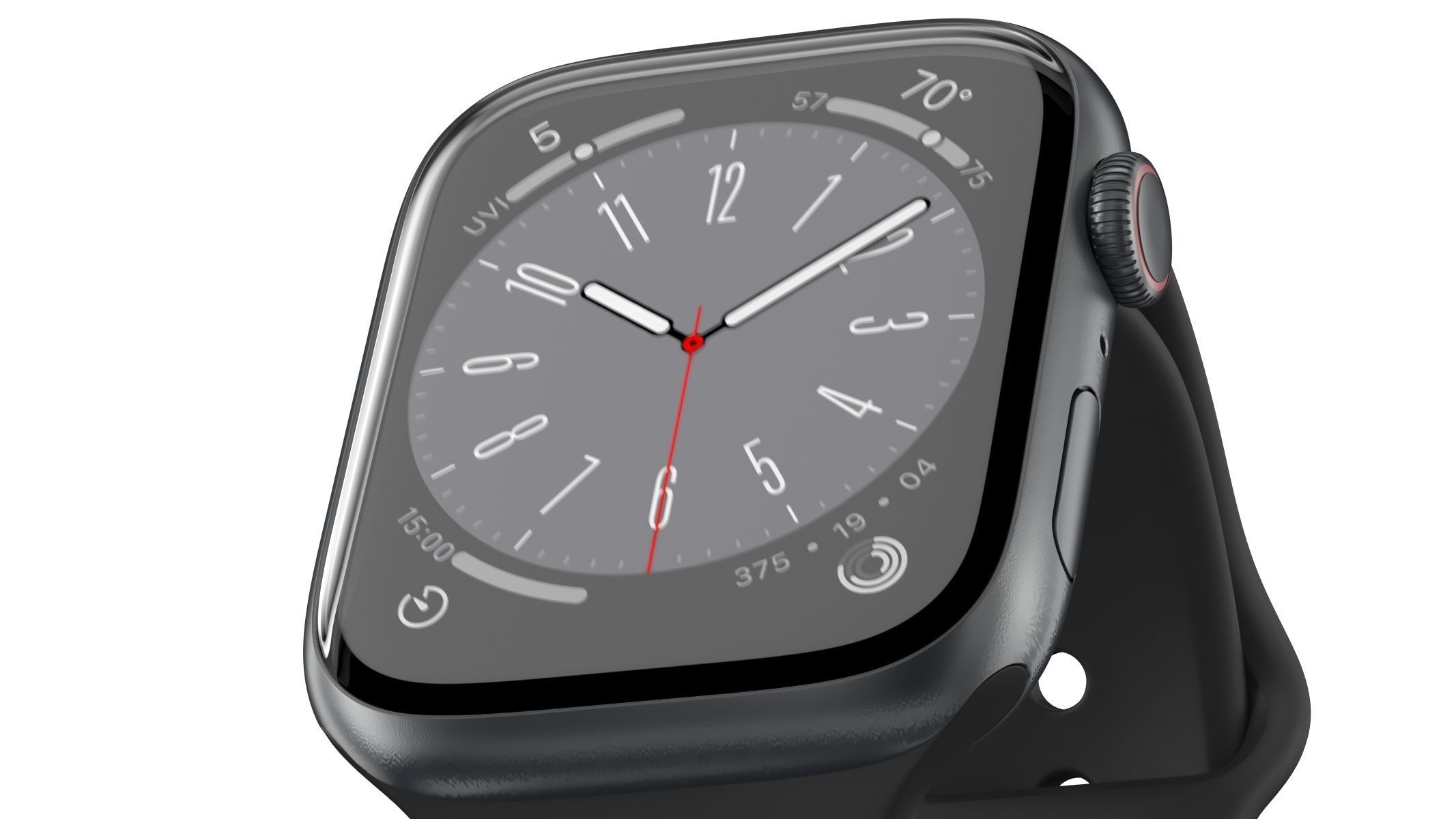 Apple Watch Series 8 Black 3D model | CGTrader