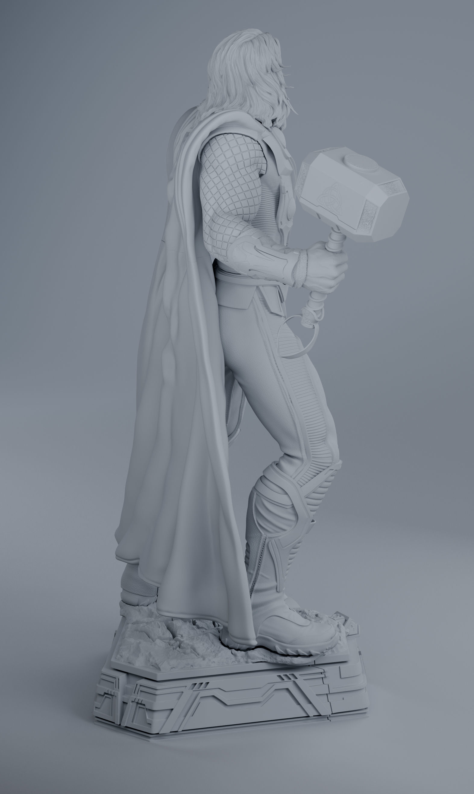 3D Realistic Thor statue From Avengers 1 3D model 3D printable | CGTrader