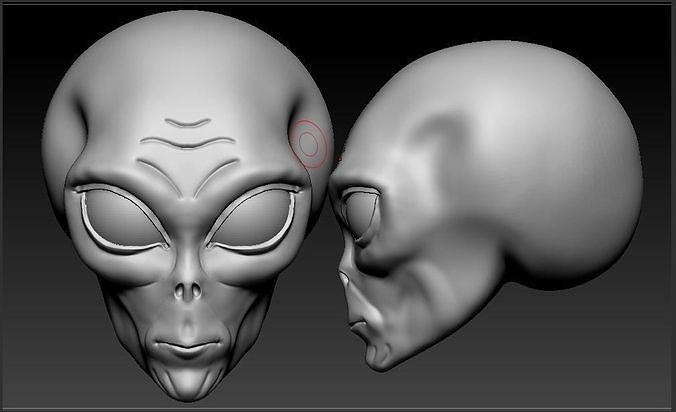 Alien Head 3D Printing 3D model 3D printable | CGTrader