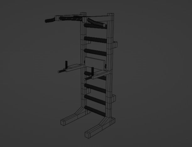 3D model Horizontal bar 3d model VR / AR / low-poly | CGTrader