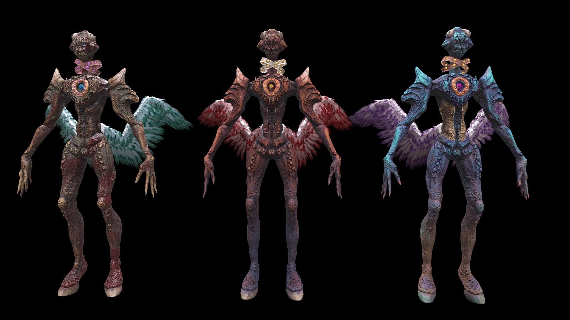 3D model Angel 01 Throne 3D Model Game Ready VR / AR / low-poly | CGTrader