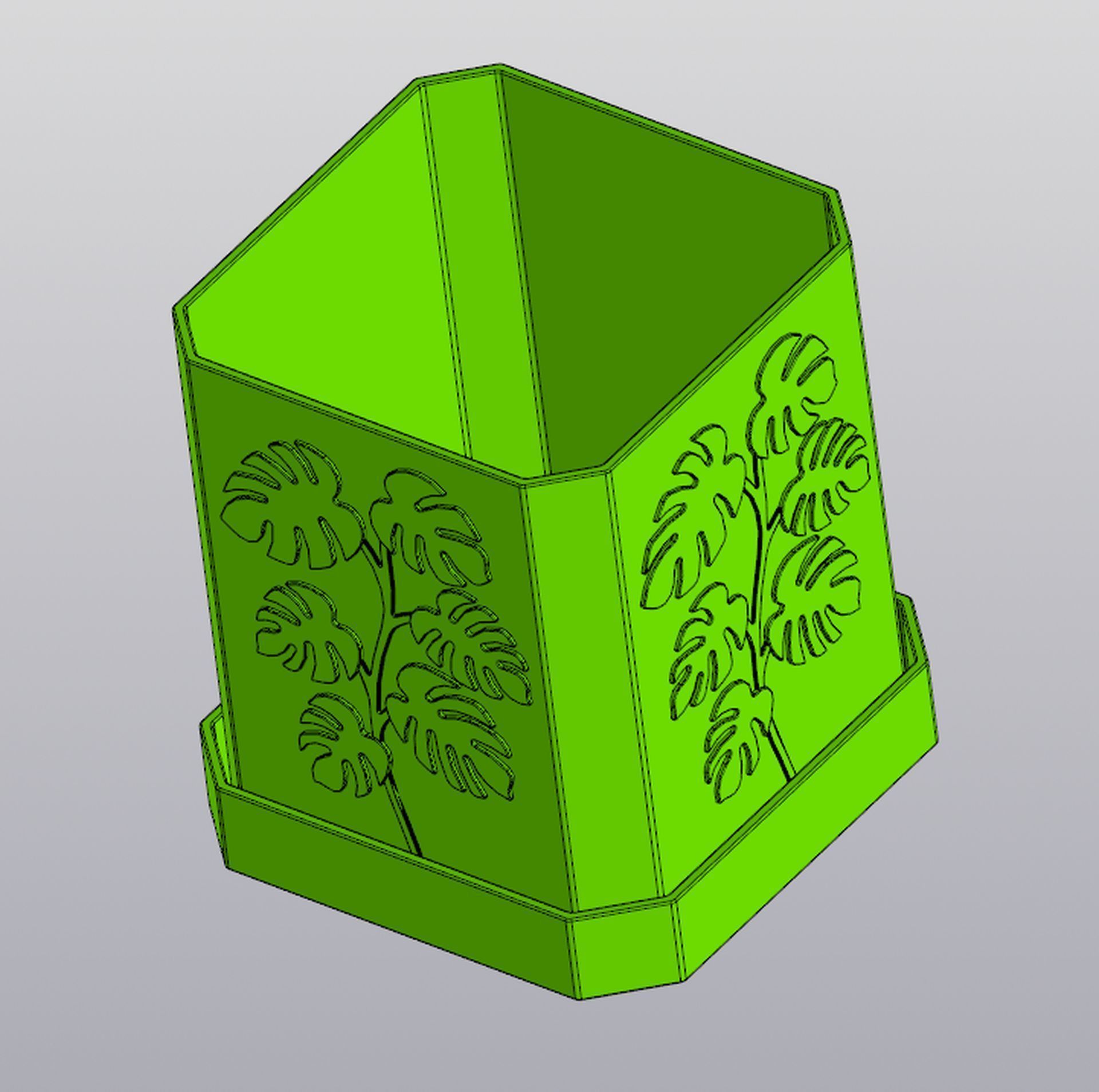 Monstera plant Planter 3D model 3D printable | CGTrader