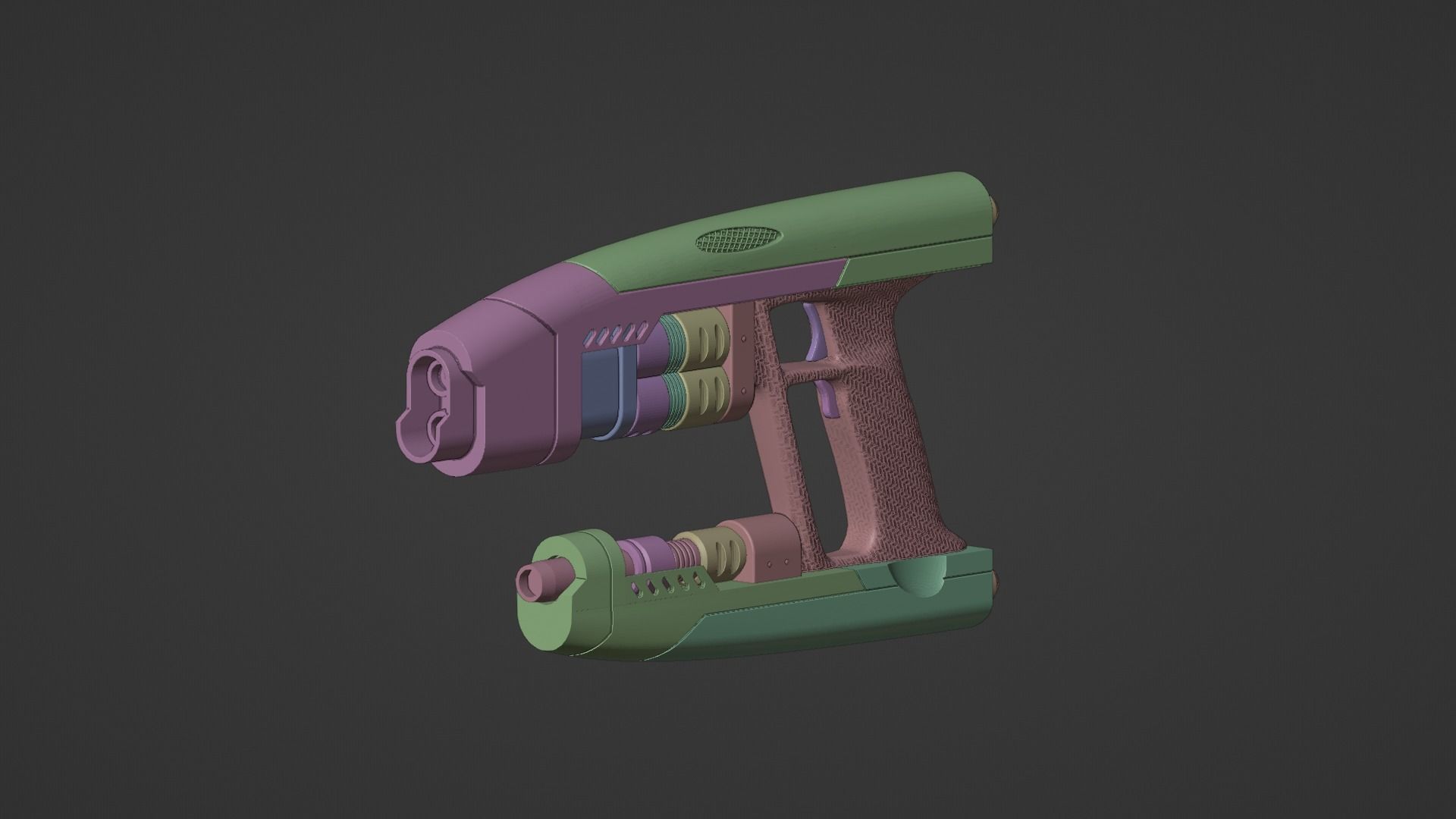 Star Lord Blaster Quad Blasters Marvel 3D model 3D printable | CGTrader
