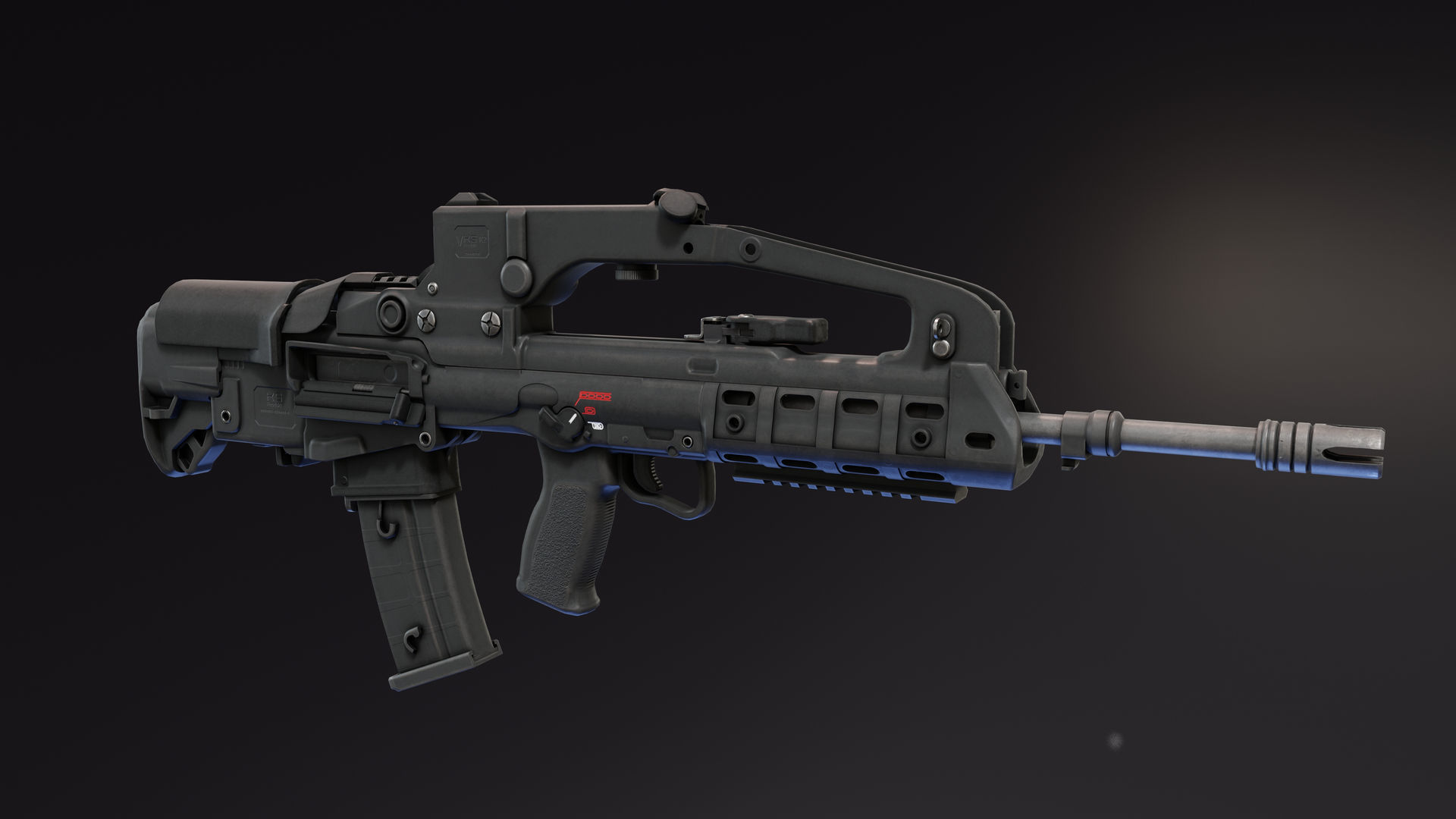 3D model VHS2 Assault Rifle VR / AR / low-poly | CGTrader