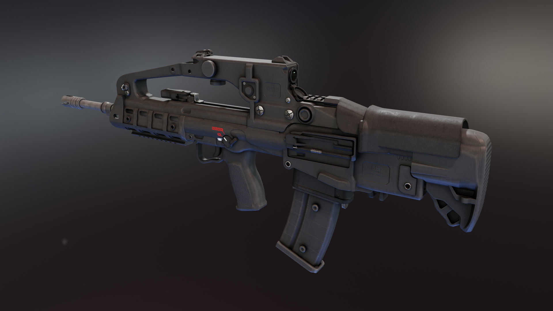 3D model VHS2 Assault Rifle VR / AR / low-poly | CGTrader