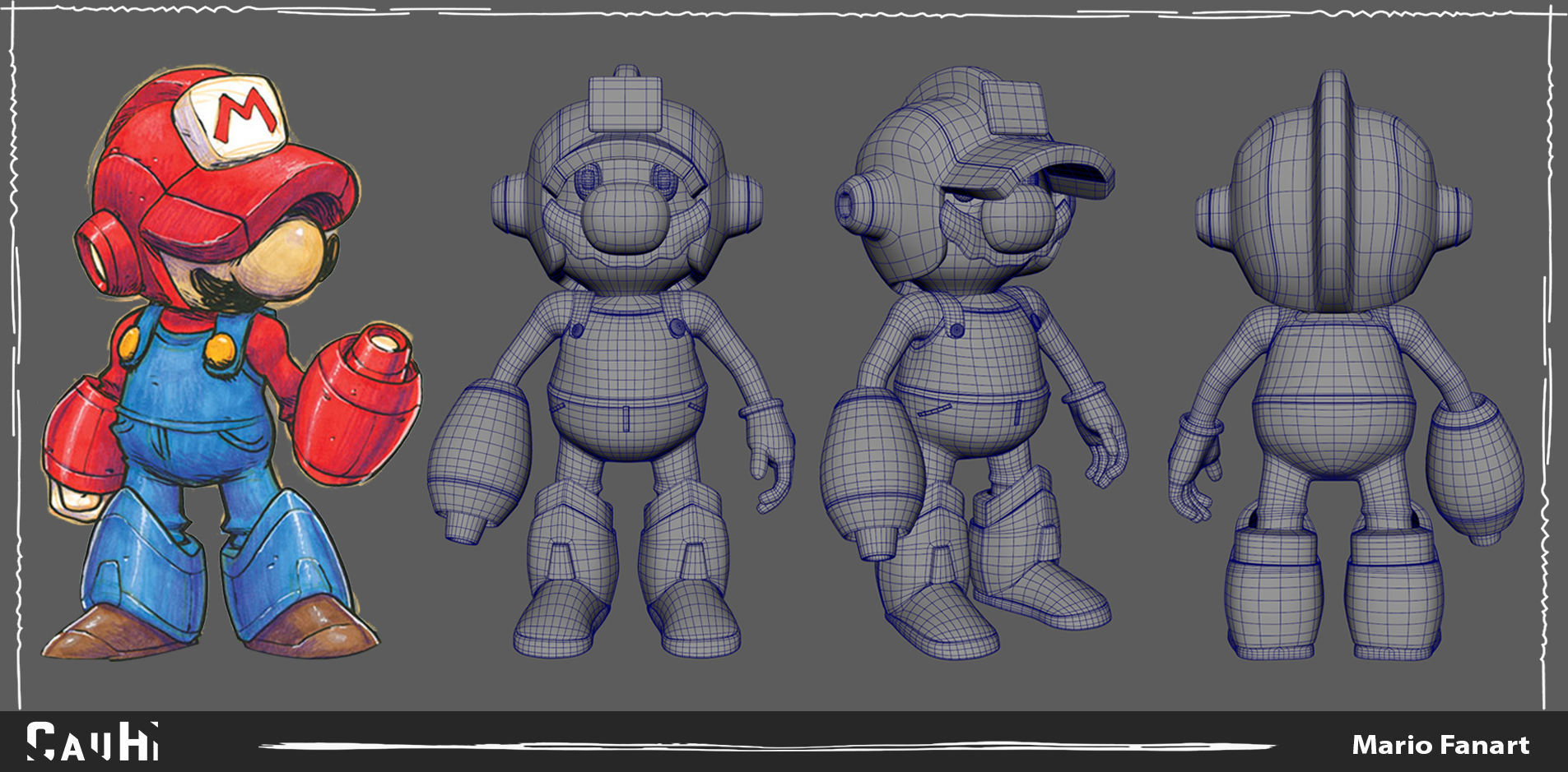 Free file Model Mario machine free VR / AR / low-poly 3D model | CGTrader