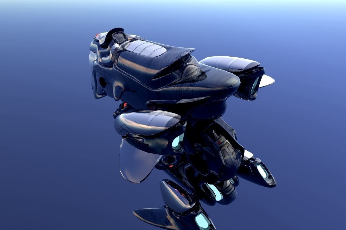 Quad-57 Fighter 3D model rigged | CGTrader