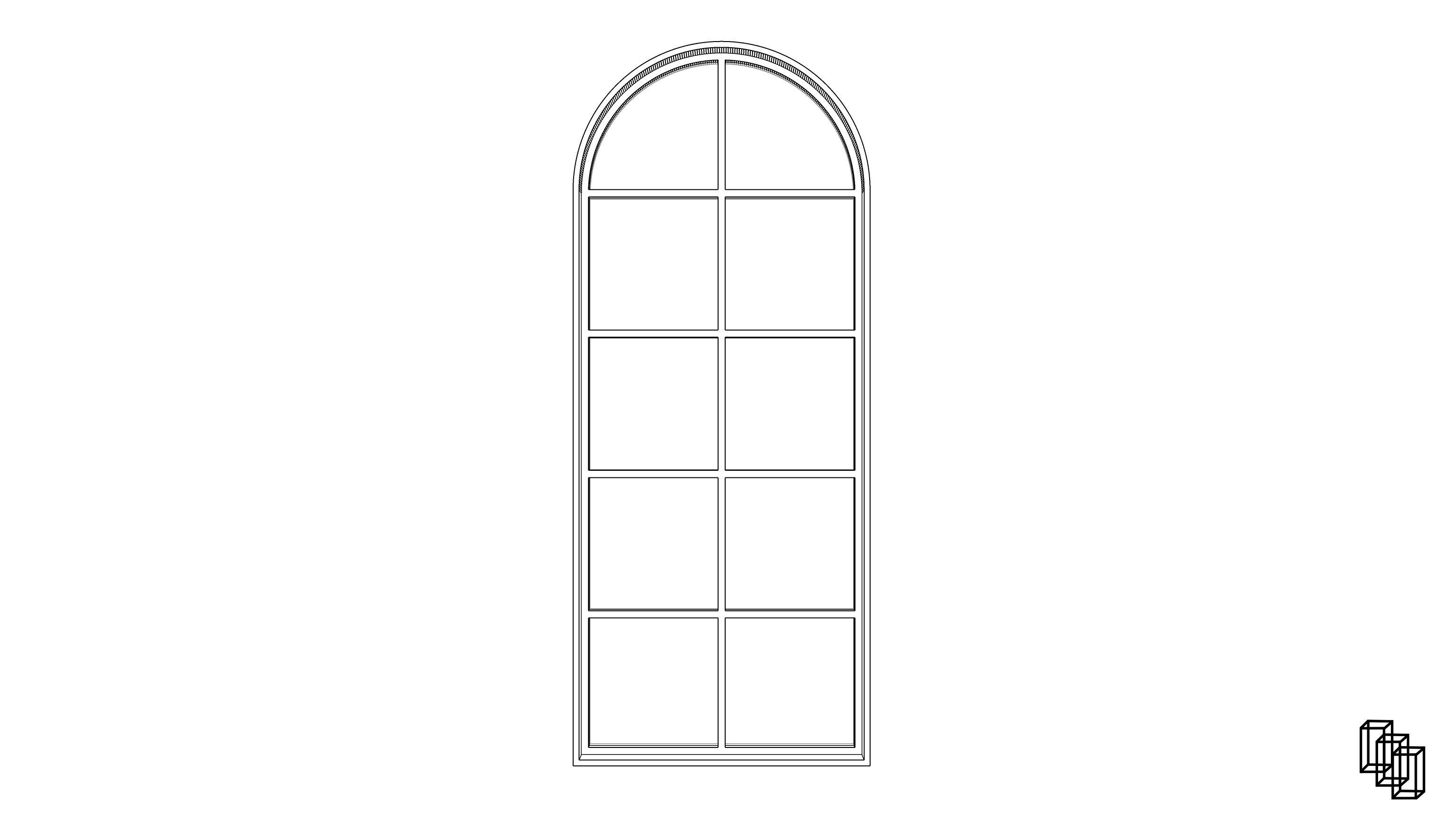 3D model Arched Window VR / AR / low-poly | CGTrader