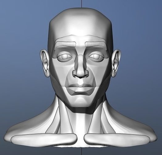 stylized head blocking 3D model | CGTrader