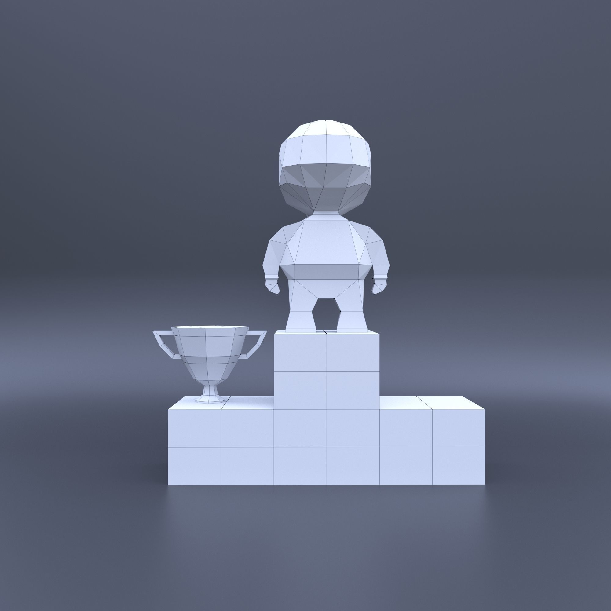 Low Poly RacerModel Origami 3D print model 3D print model 3D model 3D ...