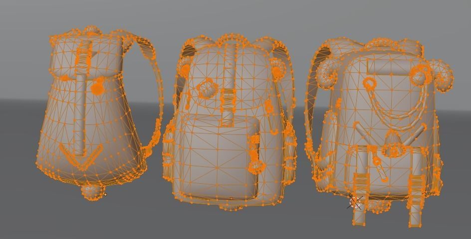 Bag 3x Rdiant Ram backpack 3D model | CGTrader