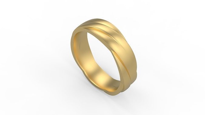 Band Ring 135 3D model 3D printable | CGTrader