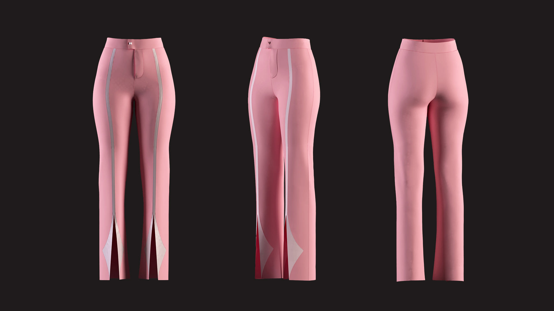 women pants collection 3D model | CGTrader