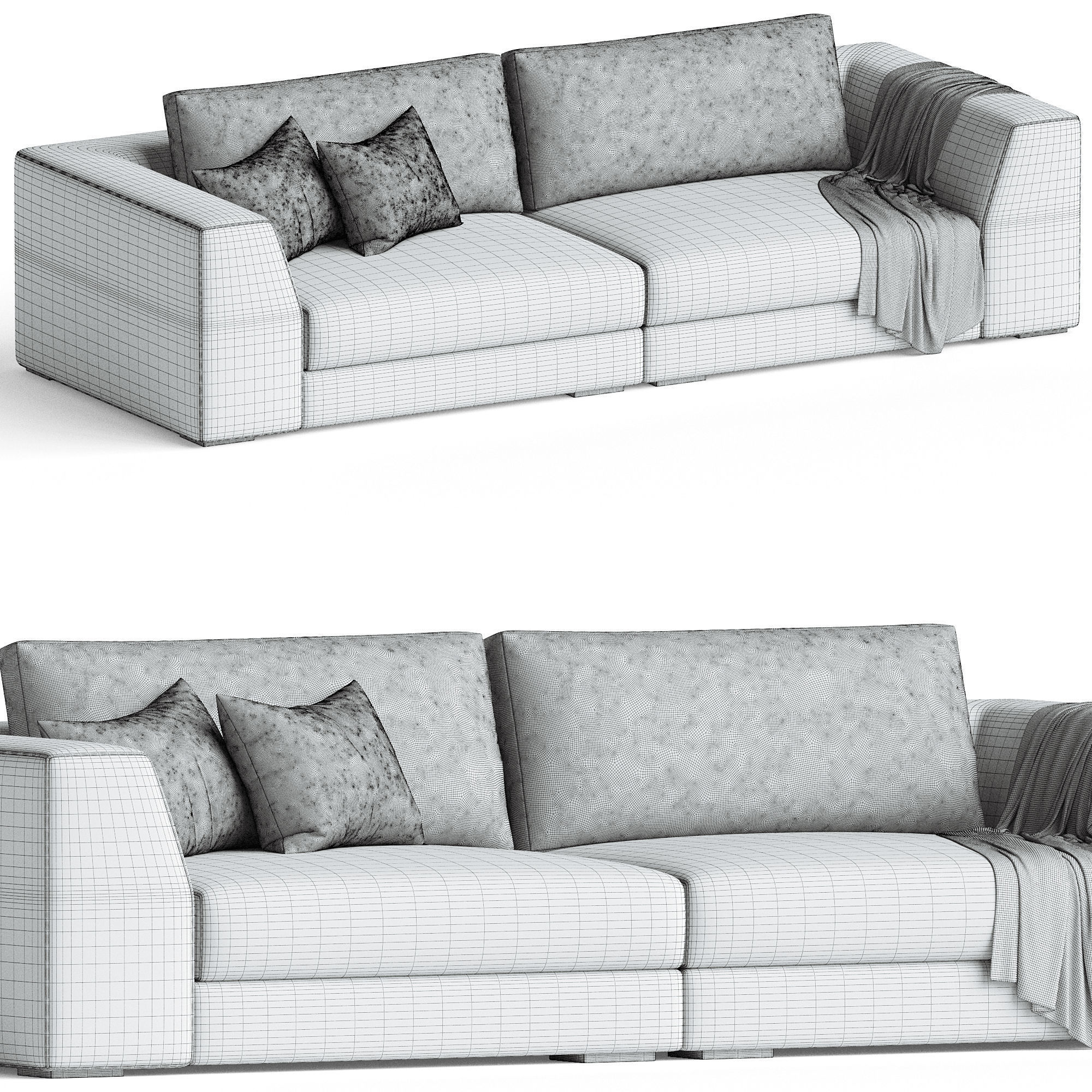 Modular Sofa Grant 3-seater 3D model | CGTrader