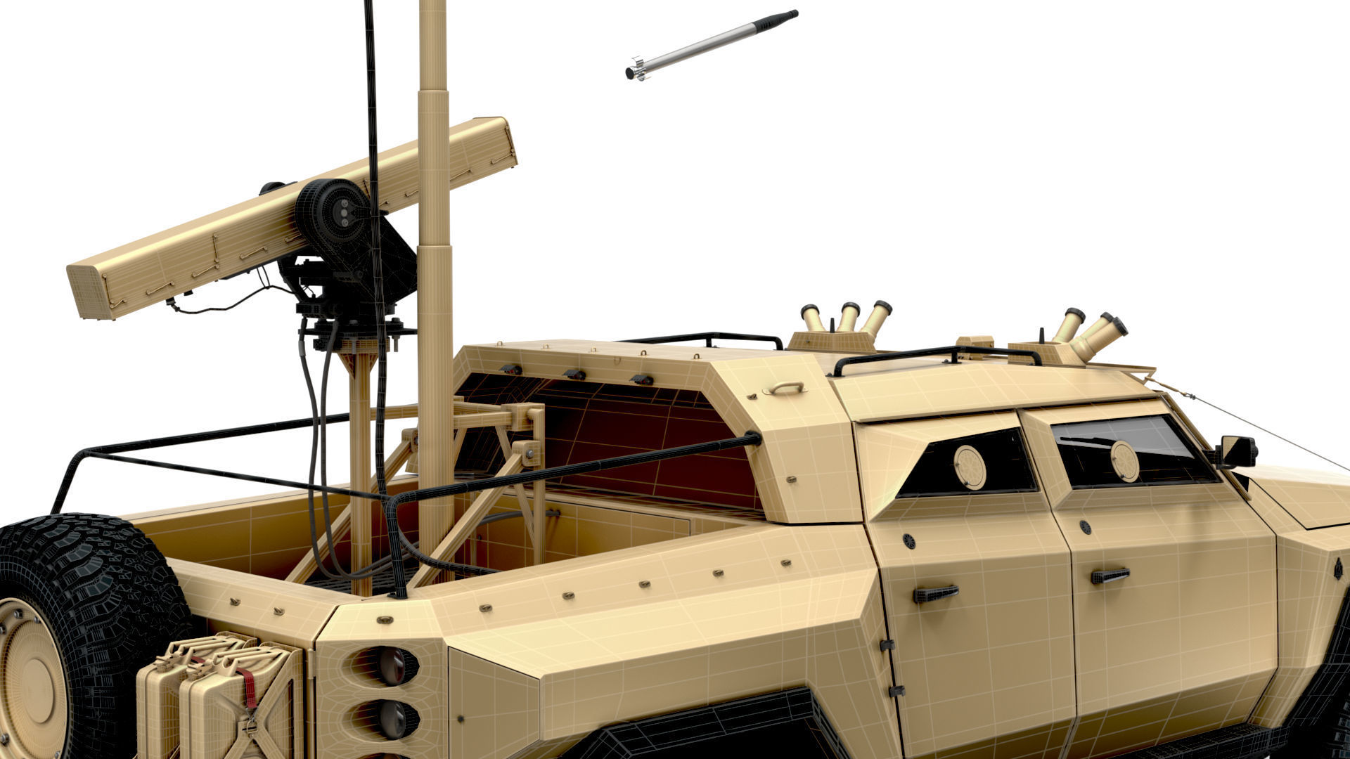 Generic MRAP Vampire C-UAS 2023 3D model | CGTrader