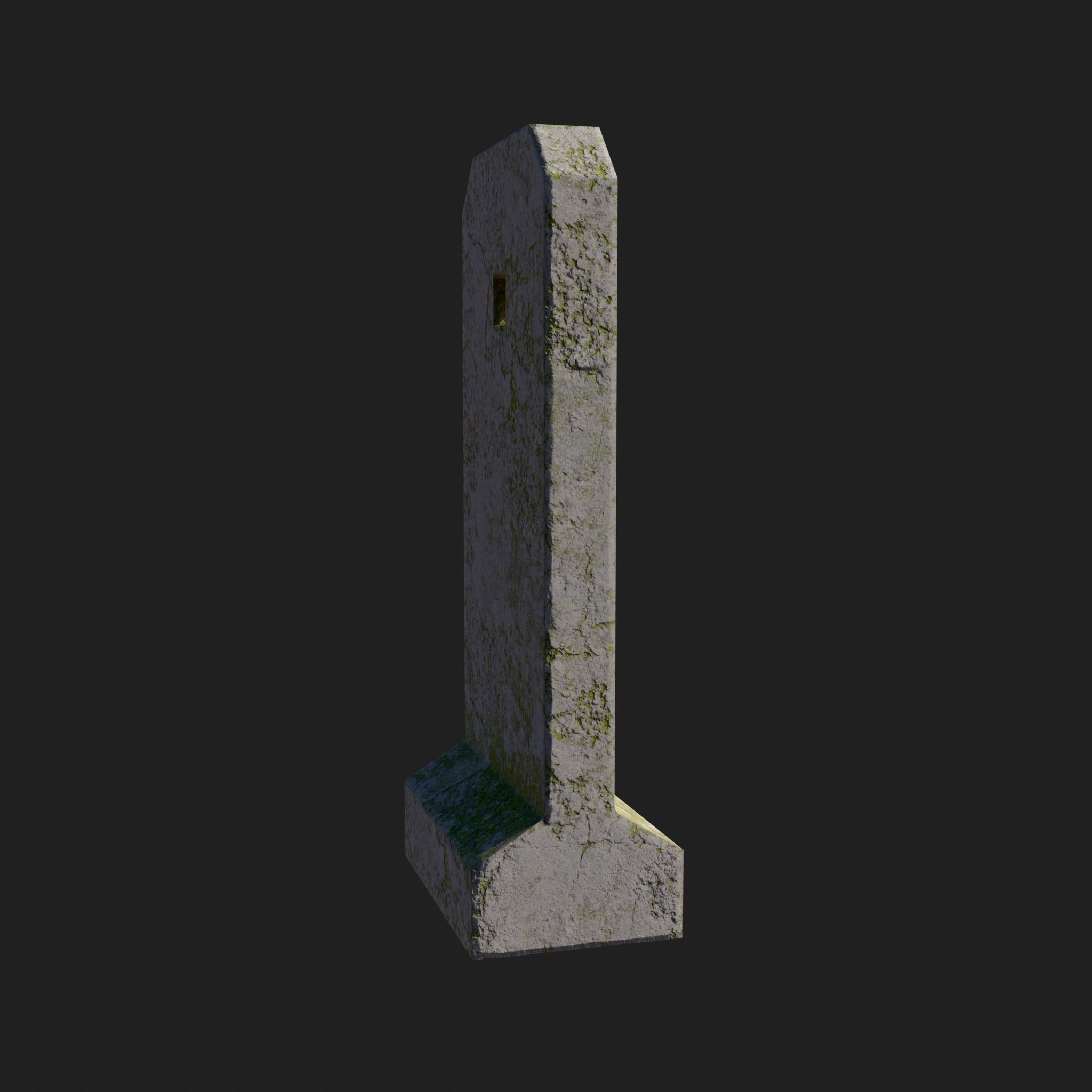 Damaged Concrete Barricade 3D model | CGTrader