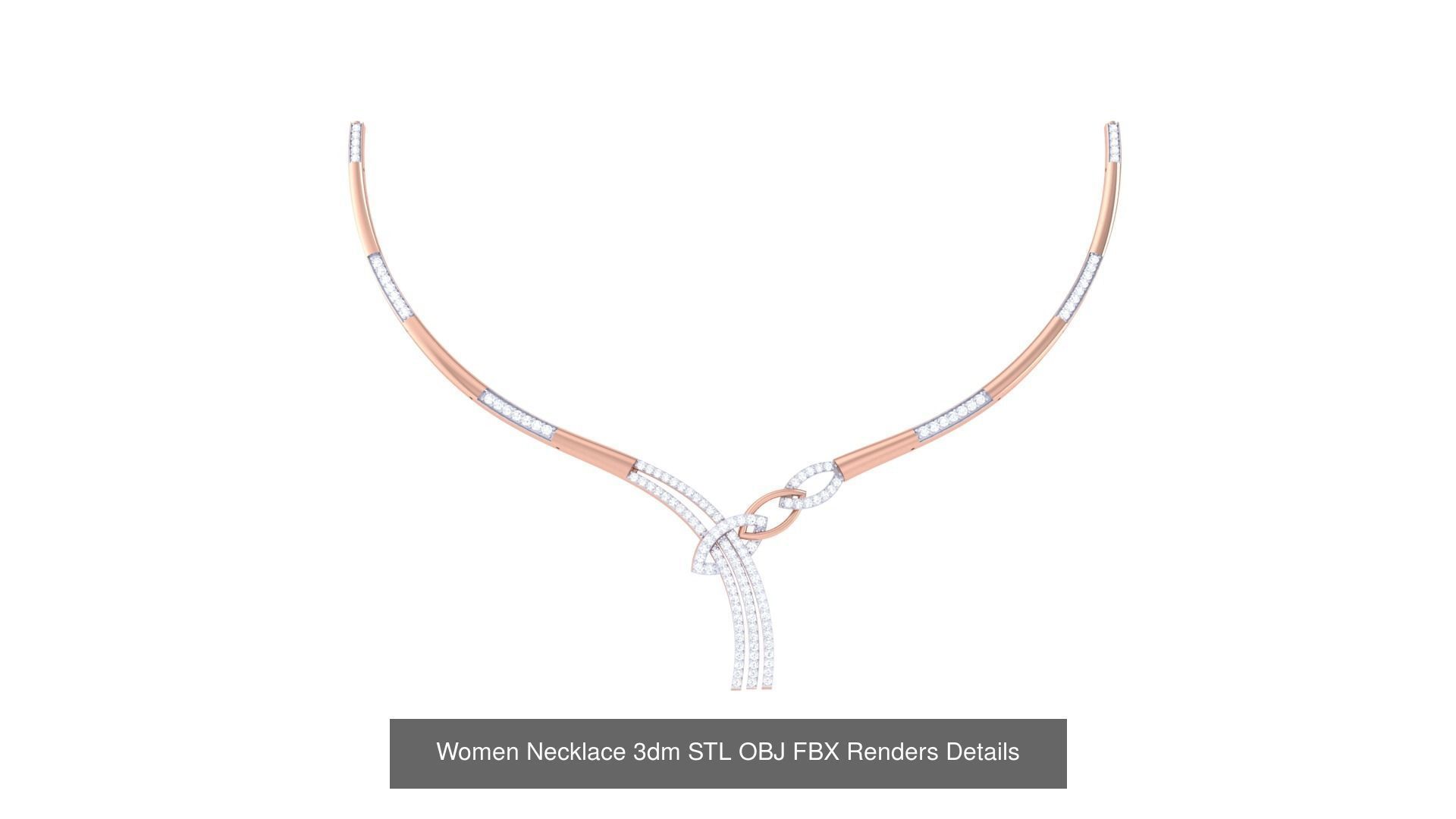 25 Women Necklace 3dm STL OBJ FBX Render Details Collection | CGTrader
