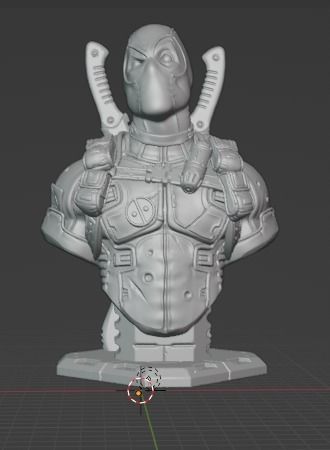 deadpool 3D model 3D printable | CGTrader