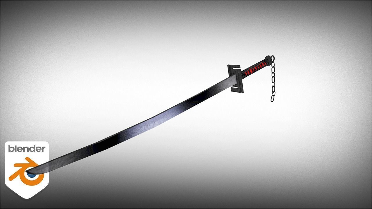 3D model Ichigo Tensa Zangetsu Sword VR / AR / low-poly | CGTrader