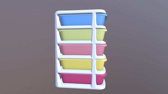 Storage Shelf 3D model | CGTrader