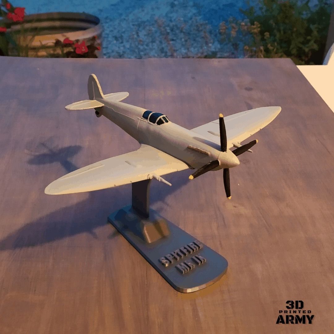 Supermarine Spitfire Mk IX - STL files for 3D printing 3D model 3D ...