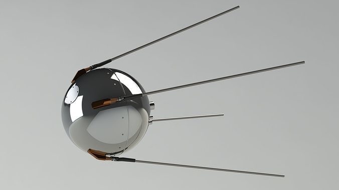 Sputnik-1 USSR Model of satellite 3D model rigged | CGTrader