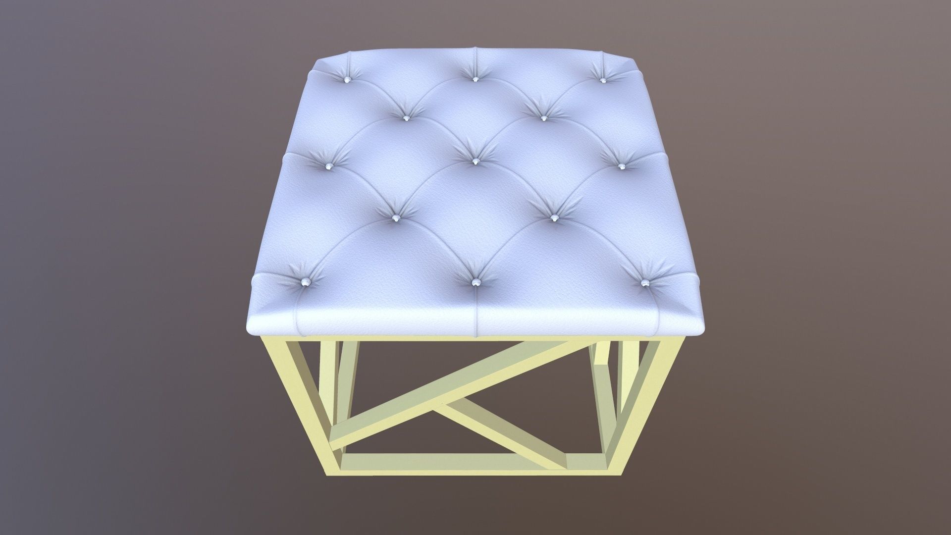Modern Tufted Bench 3D model | CGTrader