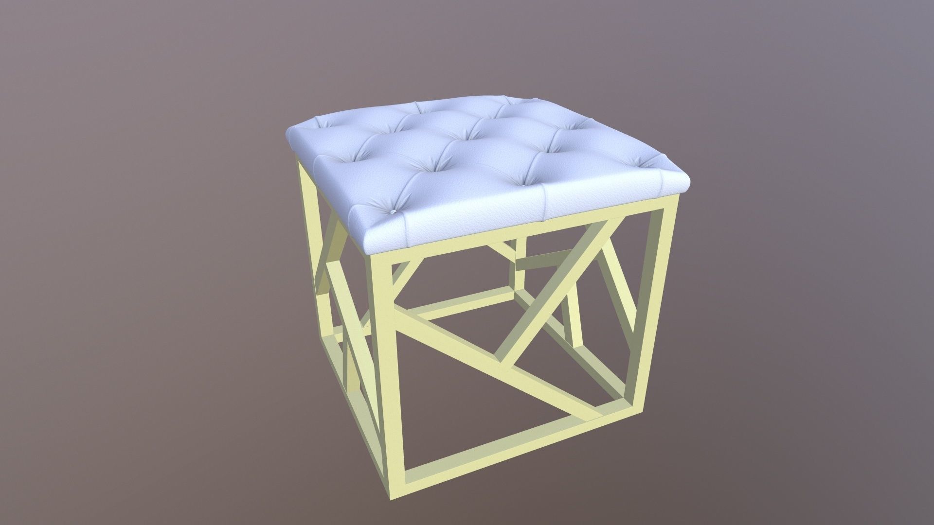 Modern Tufted Bench 3D model | CGTrader