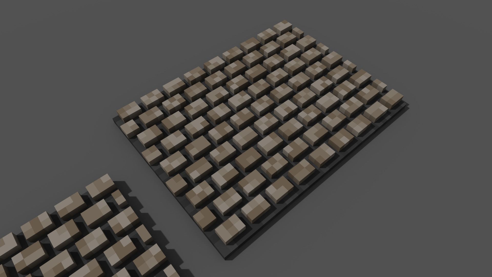 Voxel - Paved Path free VR / AR / low-poly 3D model | CGTrader