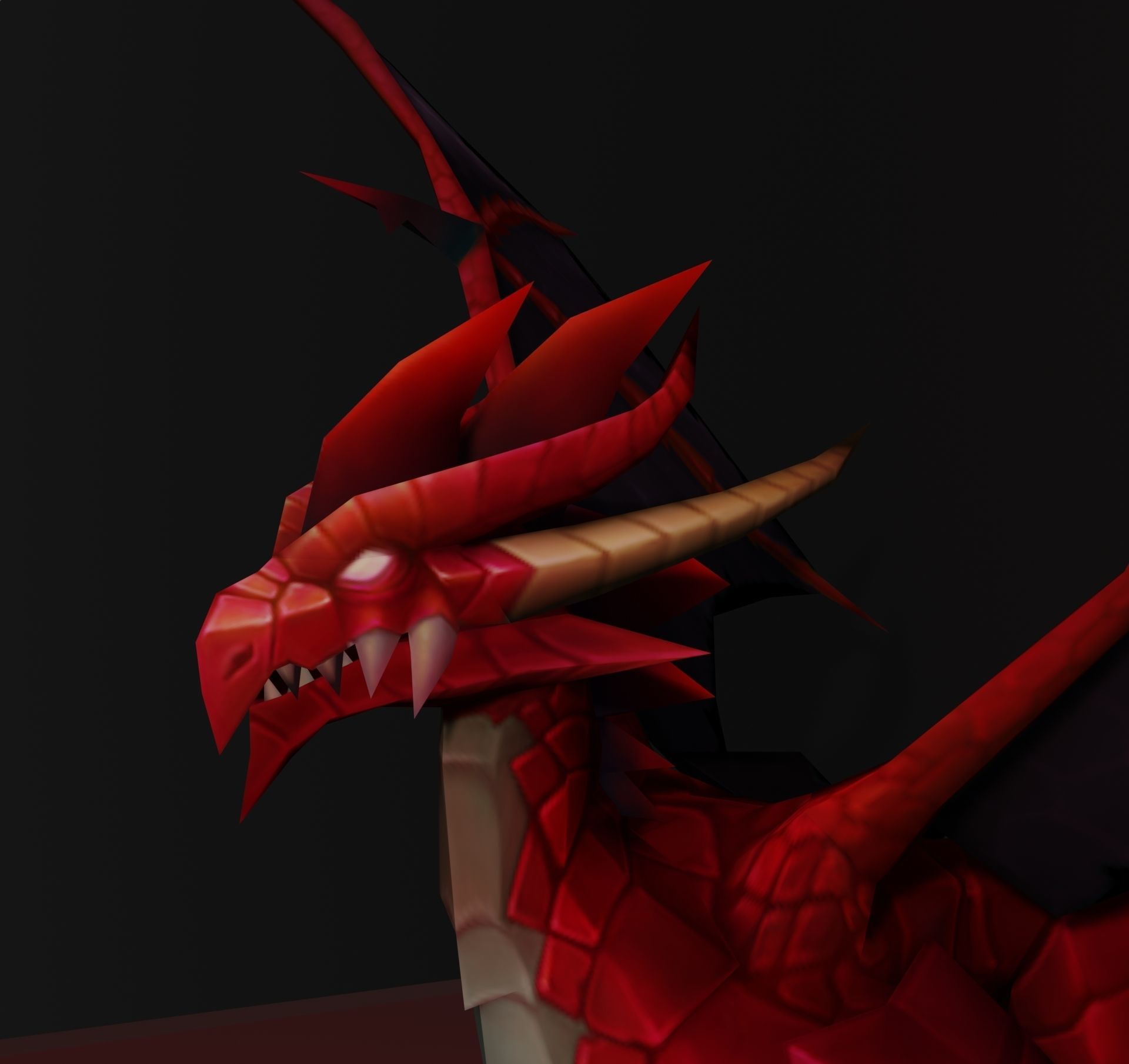 fire dragon 3D model animated rigged | CGTrader