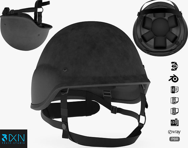 Helmet Pasgt SA-301 3D model | CGTrader
