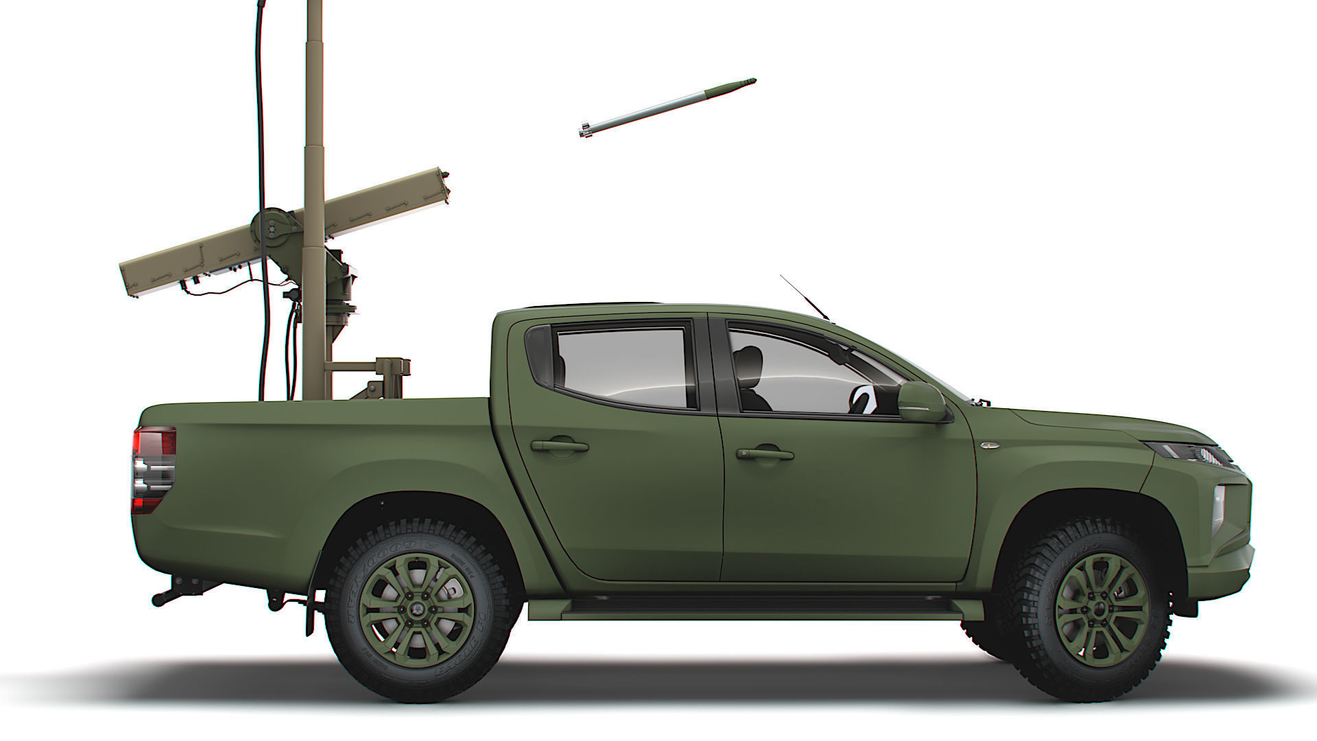 Mitsubishi L200 Vampire C-UAS 2023 3D model | CGTrader