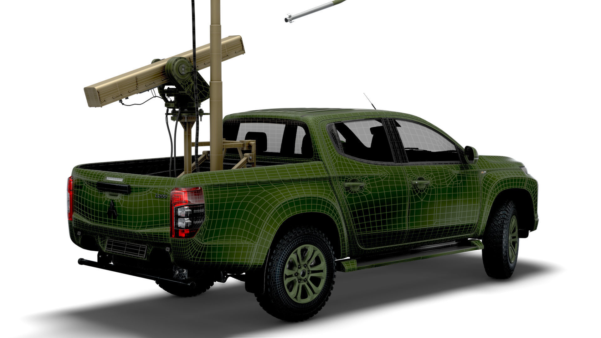 Mitsubishi L200 Vampire C-UAS 2023 3D model | CGTrader