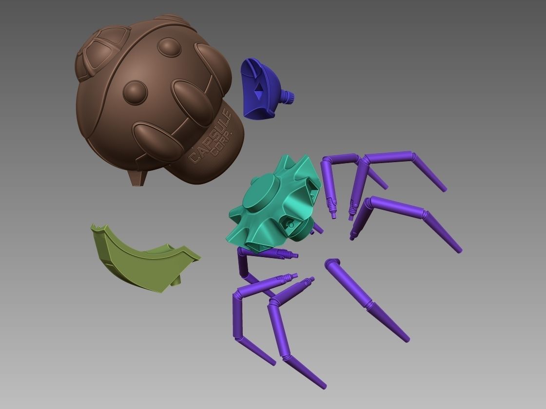 Dragon Ball GT Ship 3D model 3D printable | CGTrader