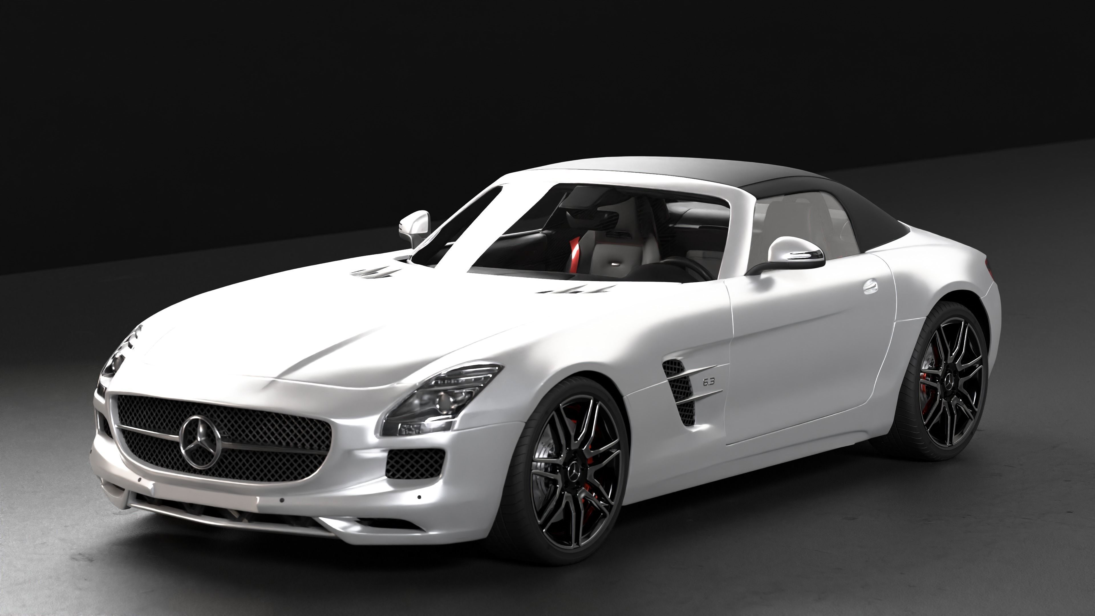Mercedes Benz sls roadster AMG 3D model | CGTrader
