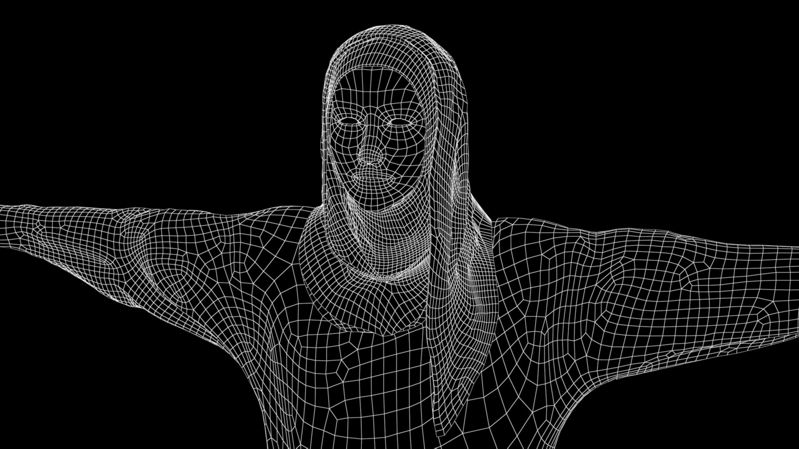 arabic dress with Hijab 3D model | CGTrader