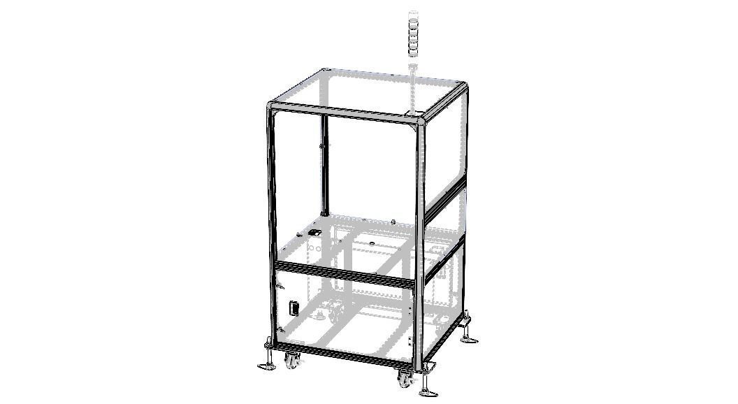 Aluminum Robot Structure - Enclosed 3D model rigged | CGTrader