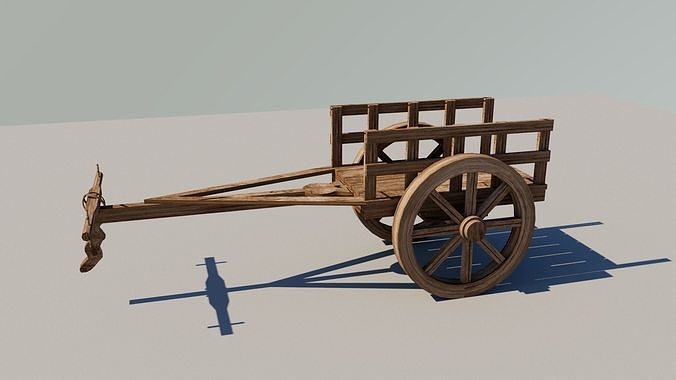 bullock cart 3D model | CGTrader