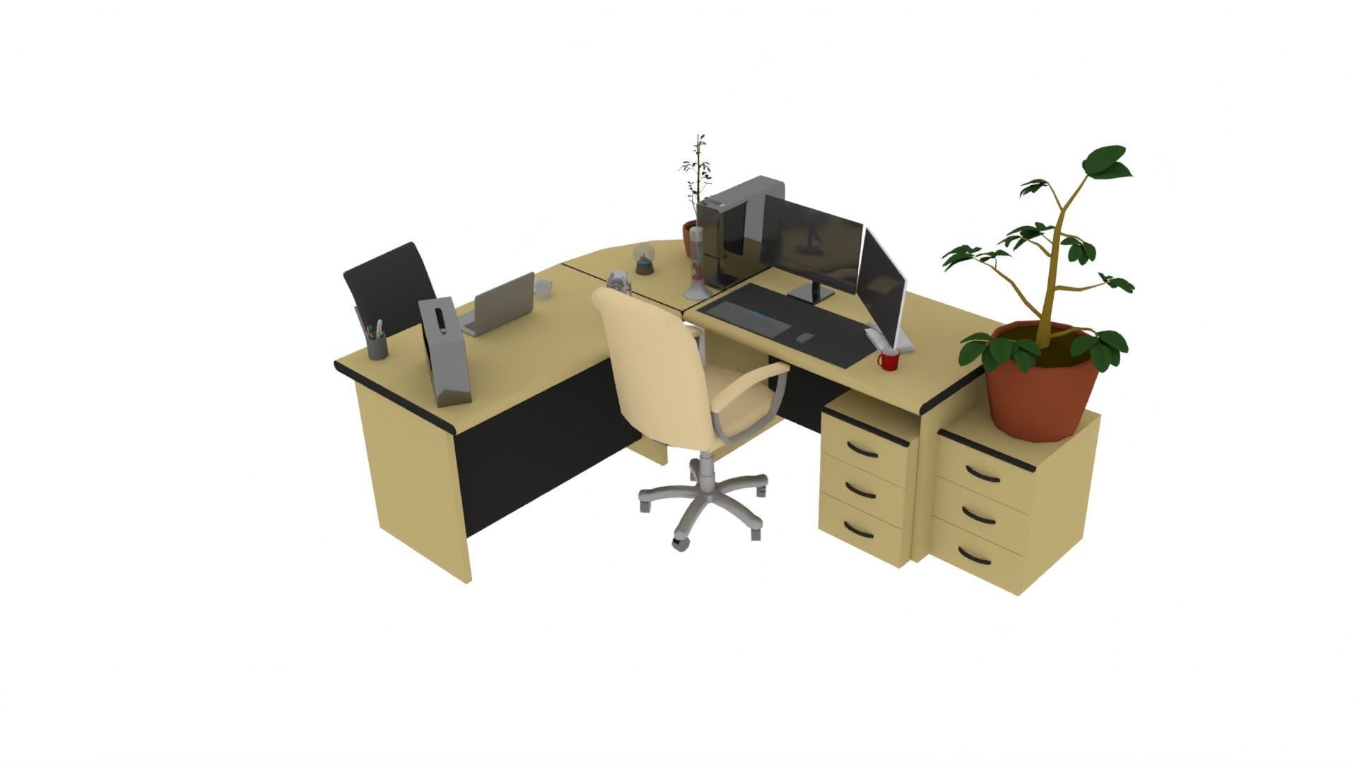 3D model Retry Boss Workspace Draft VR / AR / low-poly | CGTrader