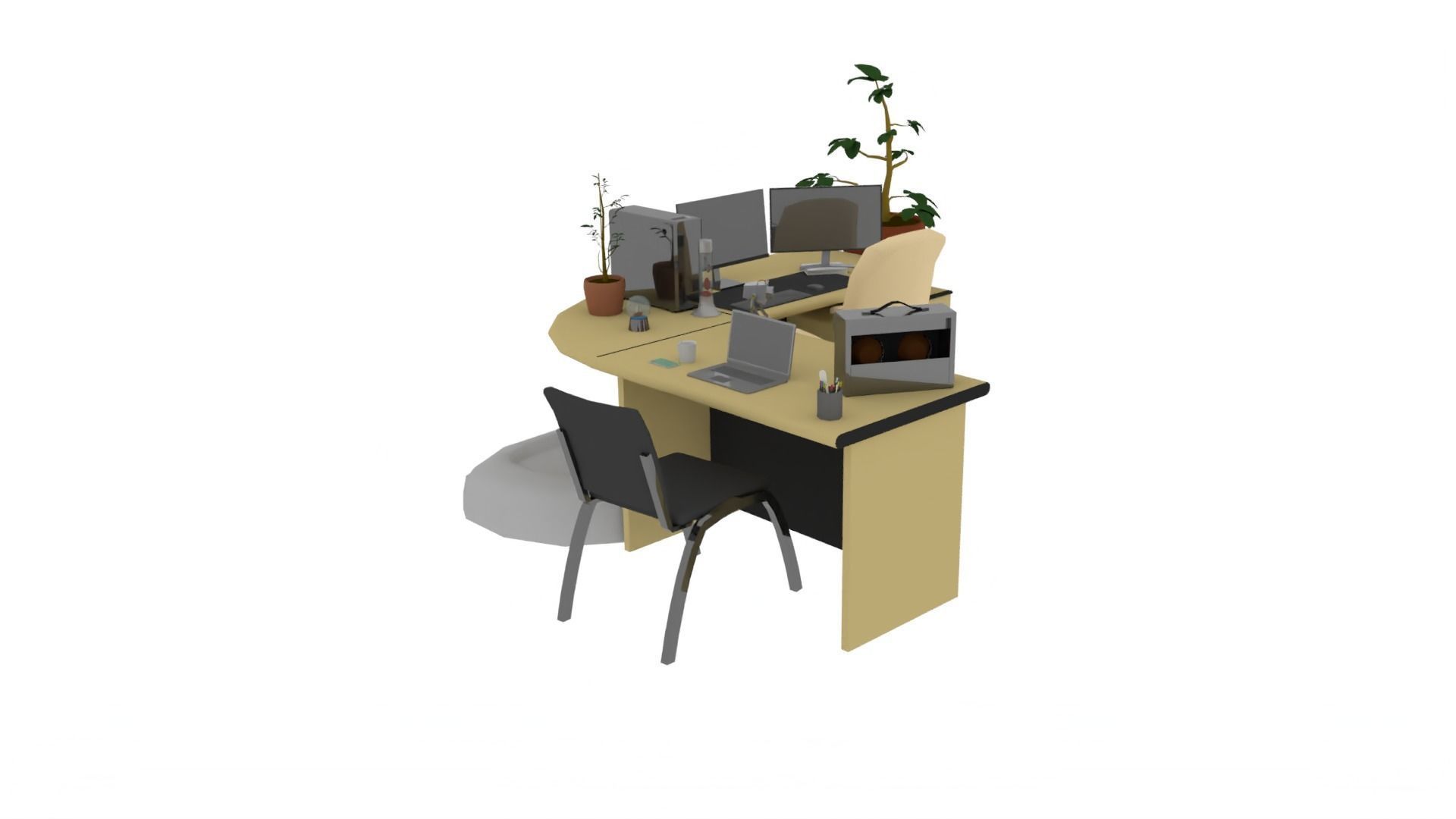 3D model Retry Boss Workspace Draft VR / AR / low-poly | CGTrader