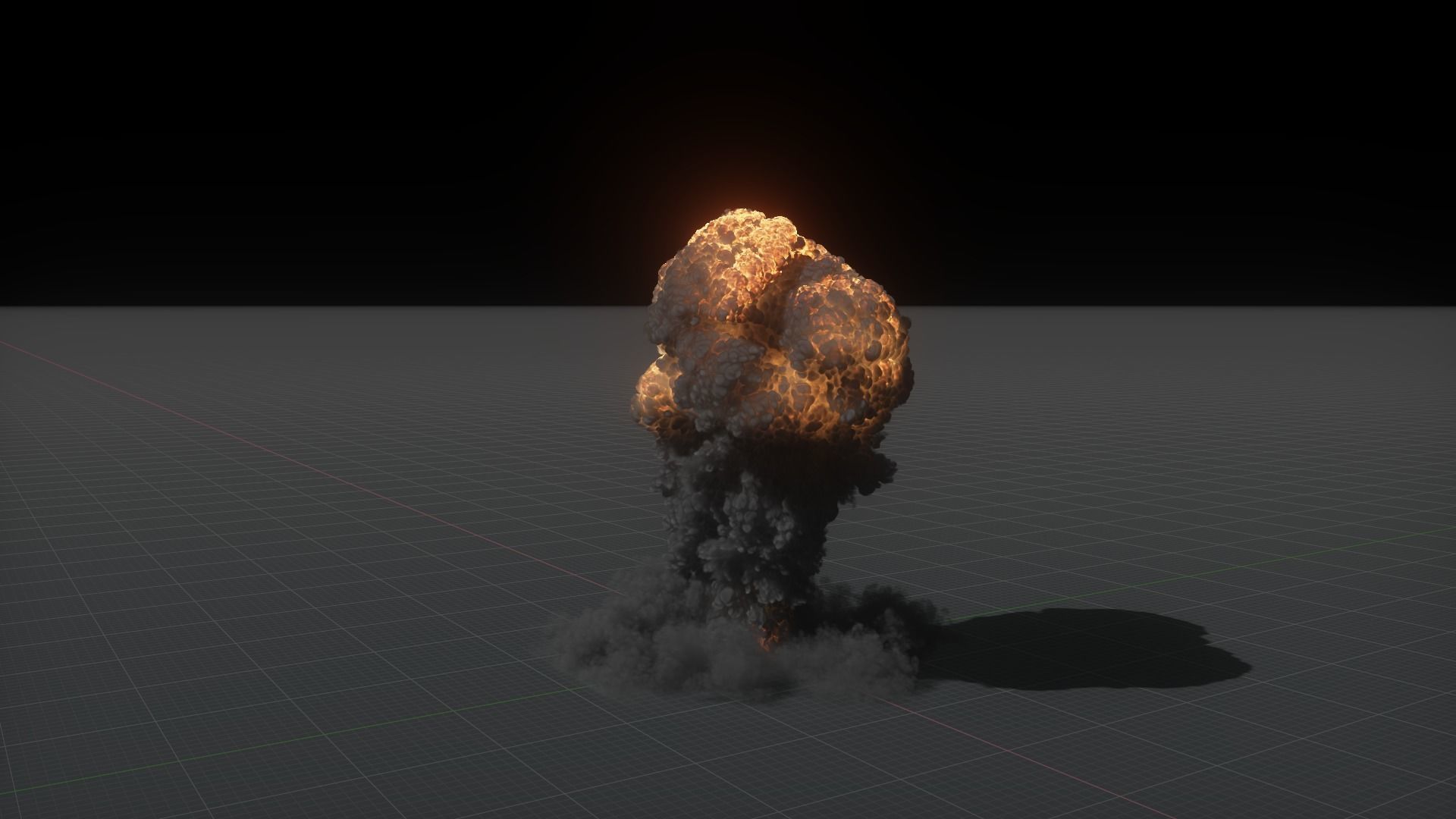 High Resolution Nuclear Blast 3D model animated | CGTrader