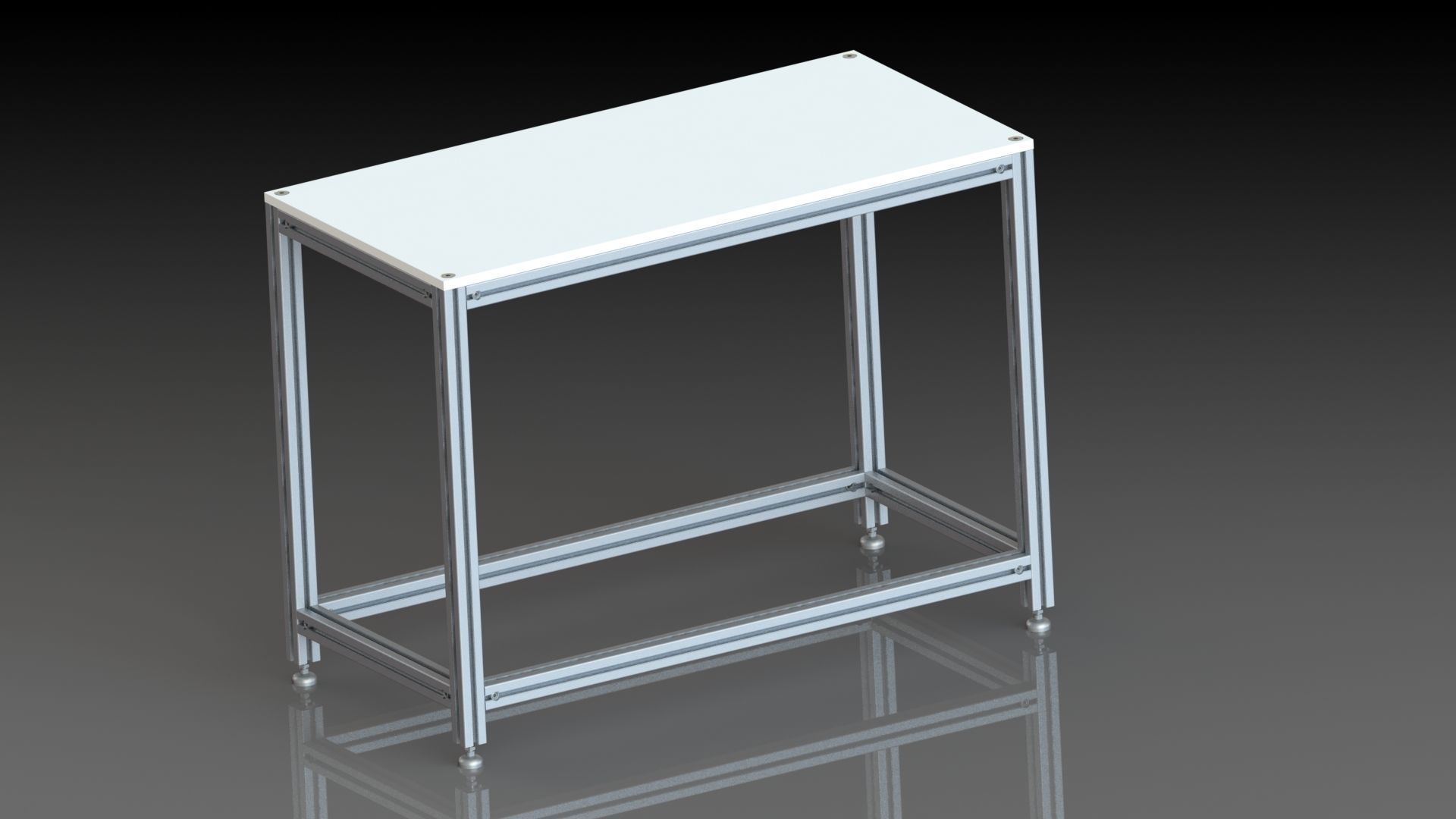 Bosch rexroth extruded profile work table 1200x600 mm h900mm 3D model ...