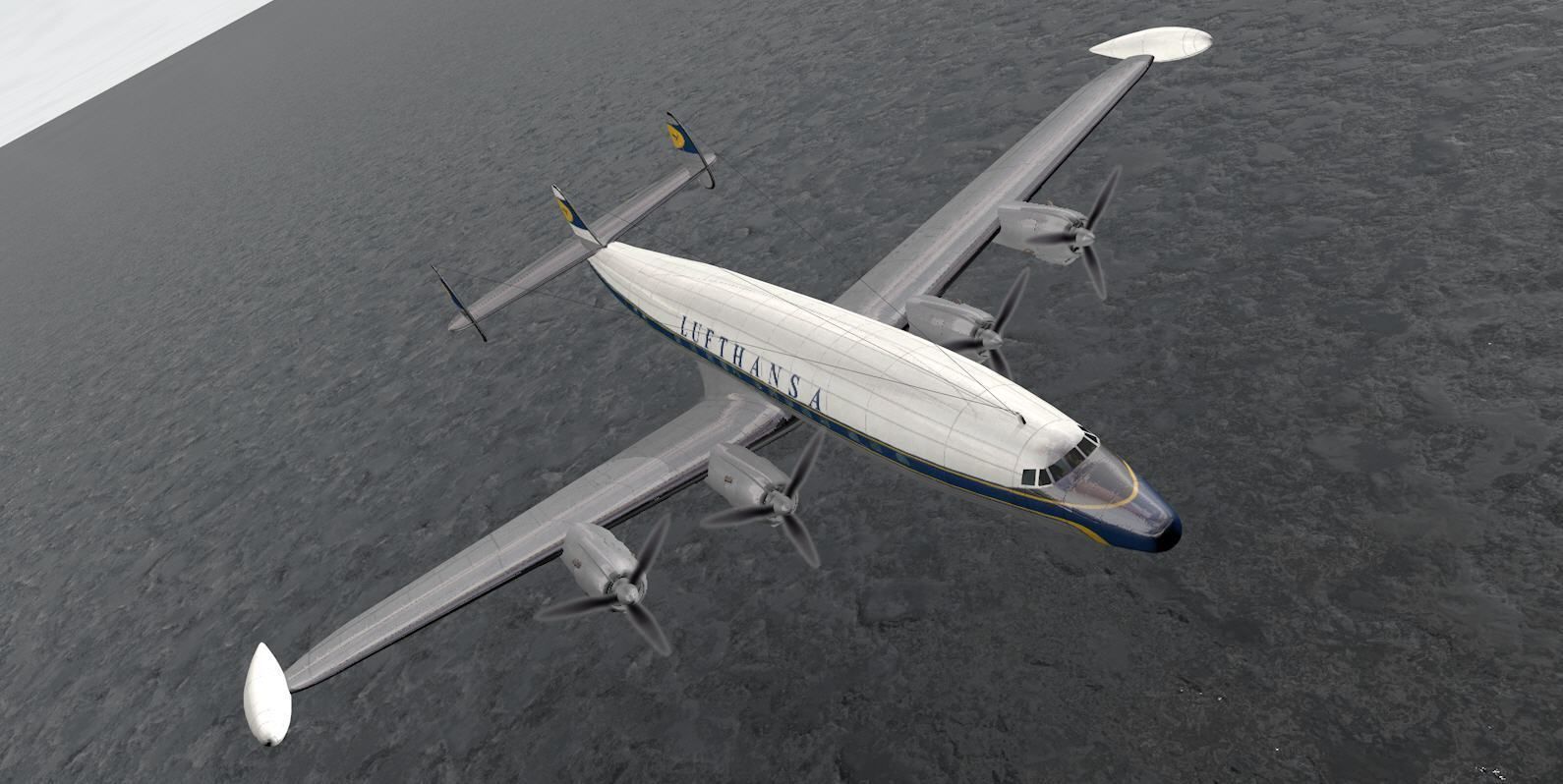 Lockheed L-1049 Super Constellation 3D model | CGTrader