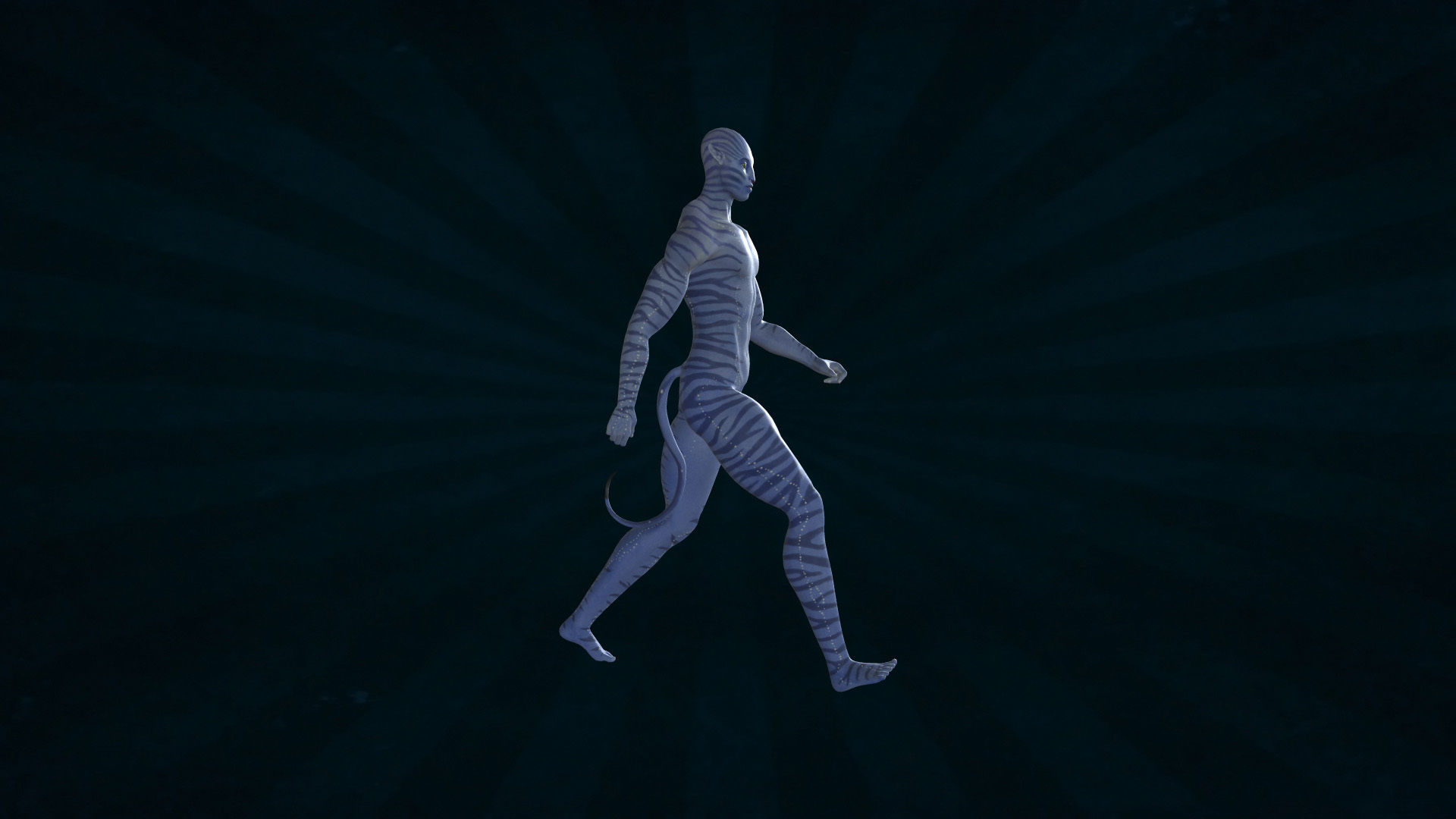 AVTR-003 Avatar Walking Animation 3D model animated rigged | CGTrader