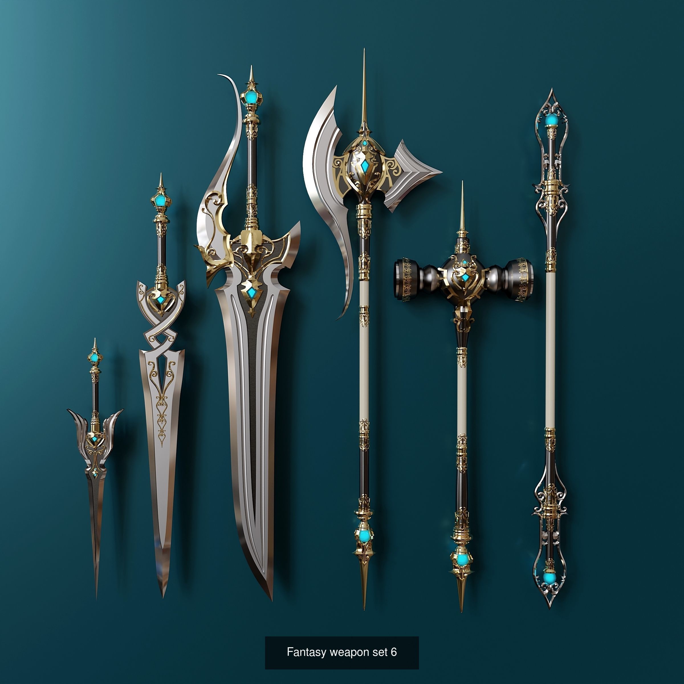 Huge collection of melee weapons | CGTrader