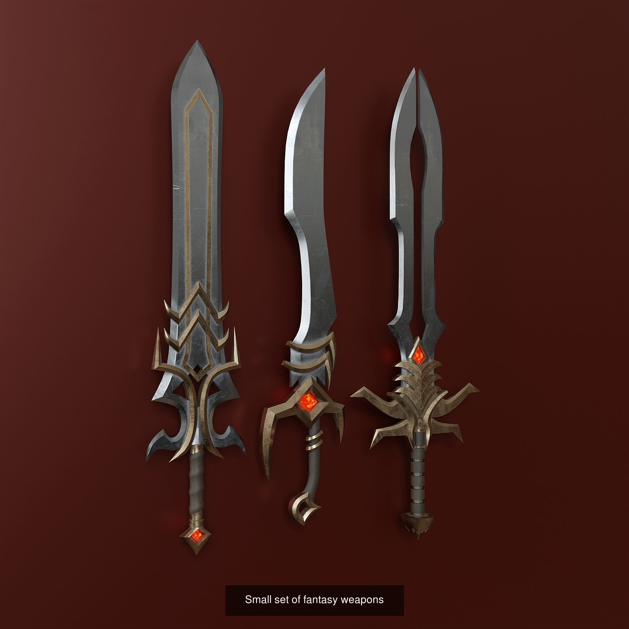 Huge collection of melee weapons | CGTrader
