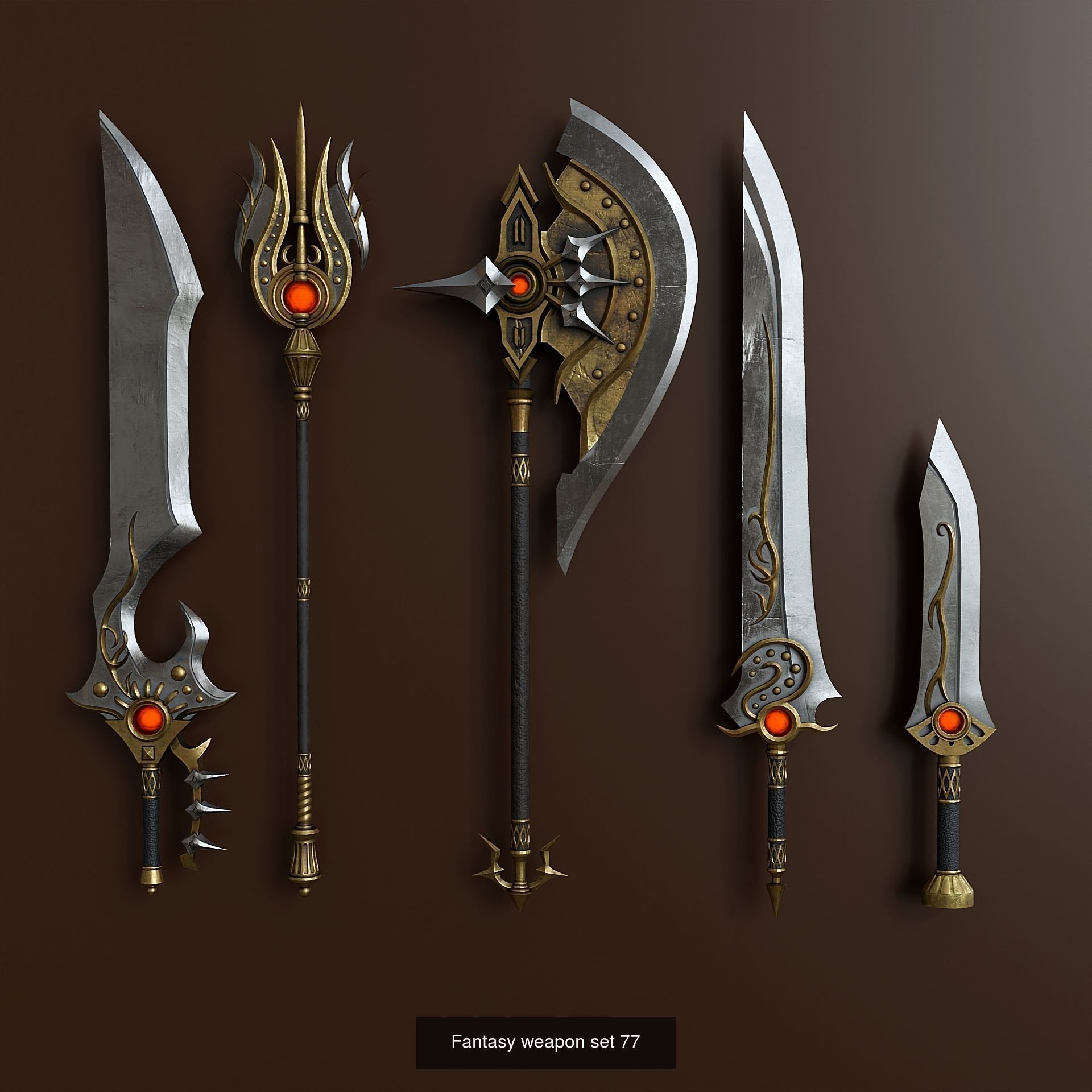 Huge collection of melee weapons VR / AR / low-poly | CGTrader