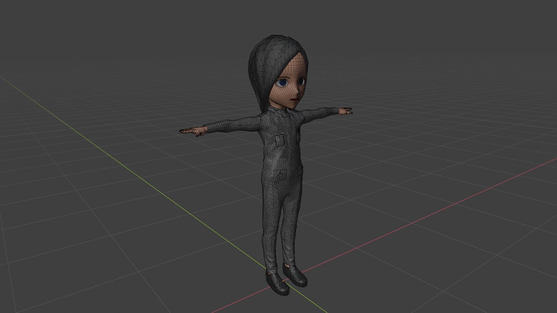 3D model Commander - Cartoon Character Woman VR / AR / low-poly | CGTrader