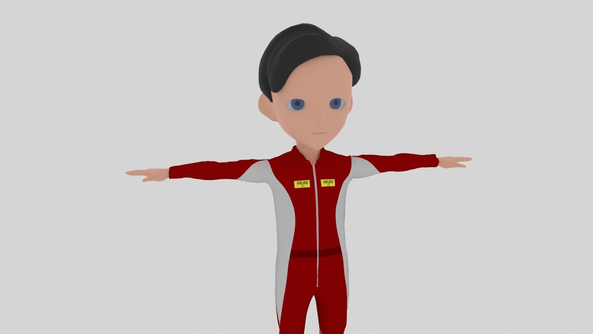3D model Racer - Cartoon Character Man VR / AR / low-poly | CGTrader